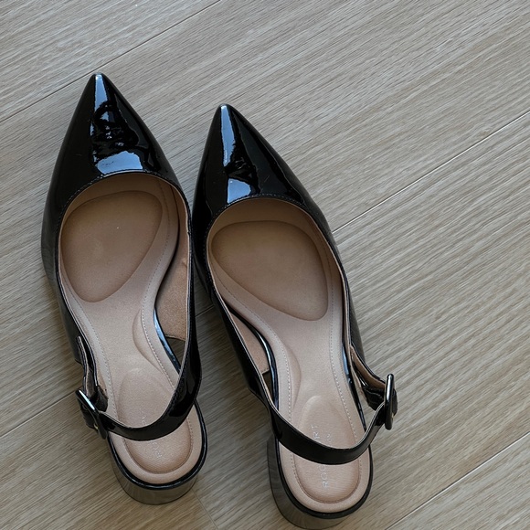 Rockport | Shoes | Rockport Black Heeled Slingback Shoes | Poshmark